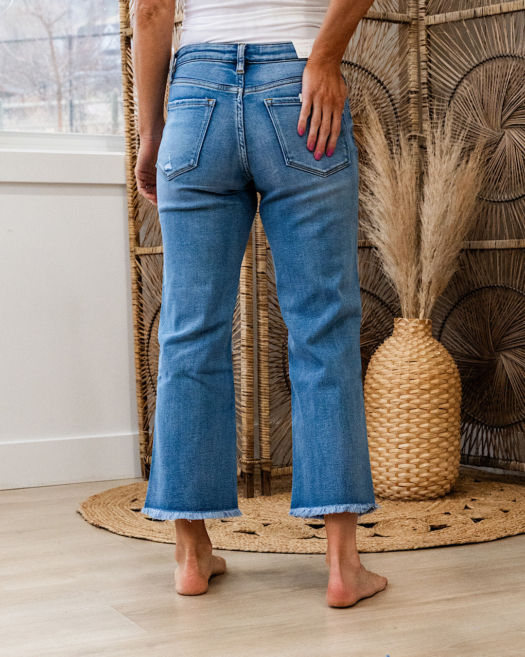 Lovervet Tia Distressed Straight Jeans SALE