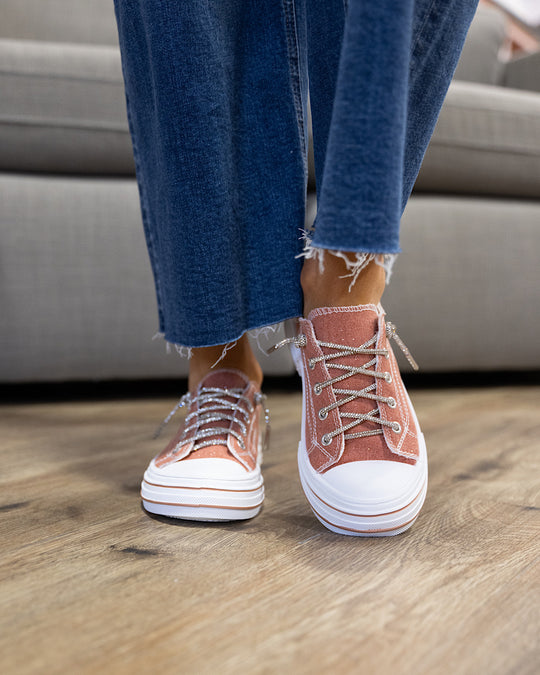 Very G Aman Sparkle Sneakers - Rust